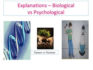 Biological explanations by S Laljee | PPT