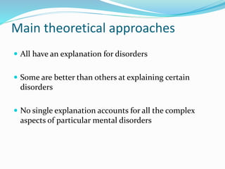 Biological explanations for depression and schizophrenia | PPTX