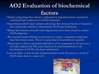 OCD Biological explanations A2 | PPTX
