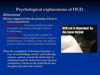 OCD Biological explanations A2 | PPTX
