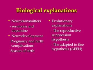 Biological: Neural explanations of anorexia A2 | PPT