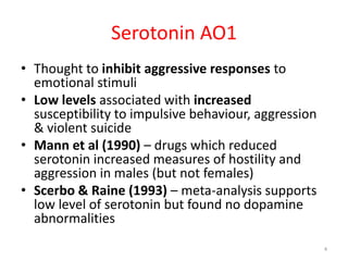 Biological expl of aggression | PPTX