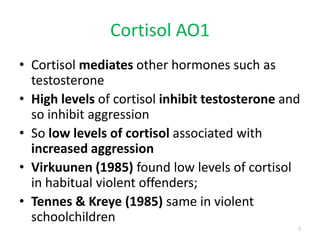 Biological expl of aggression | PPTX