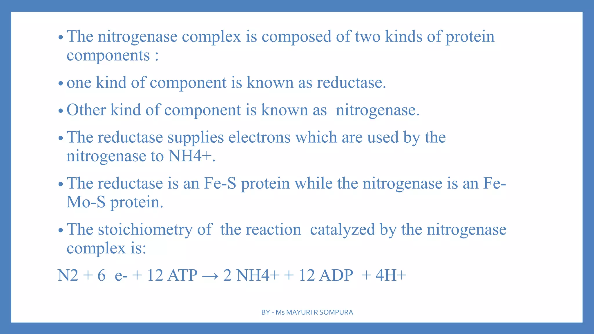 Biological fixation of nitrogen | PPT