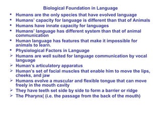 Biological foundaton | PPT