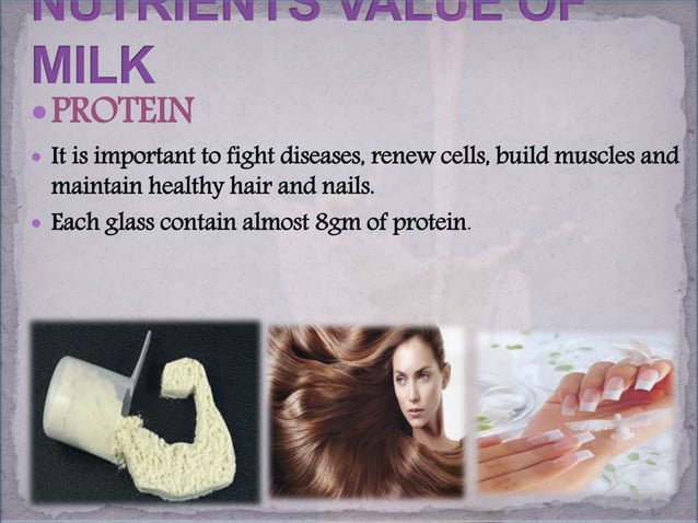 Biological function of milk and their nutrient values. | PPT