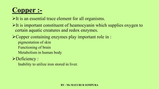 Biological functions and toxicity of elements converted | PDF