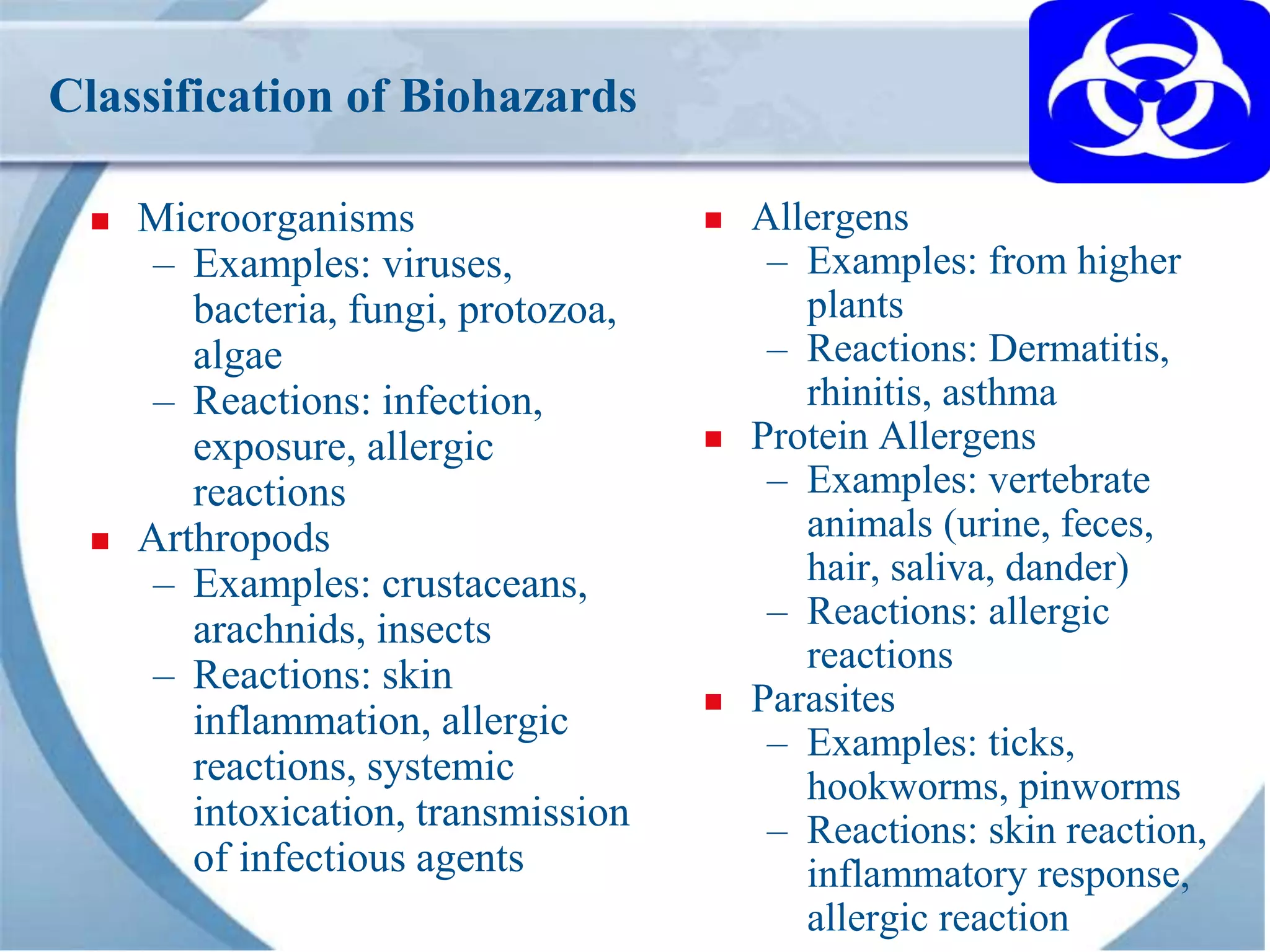 Biological hazard | PPTX