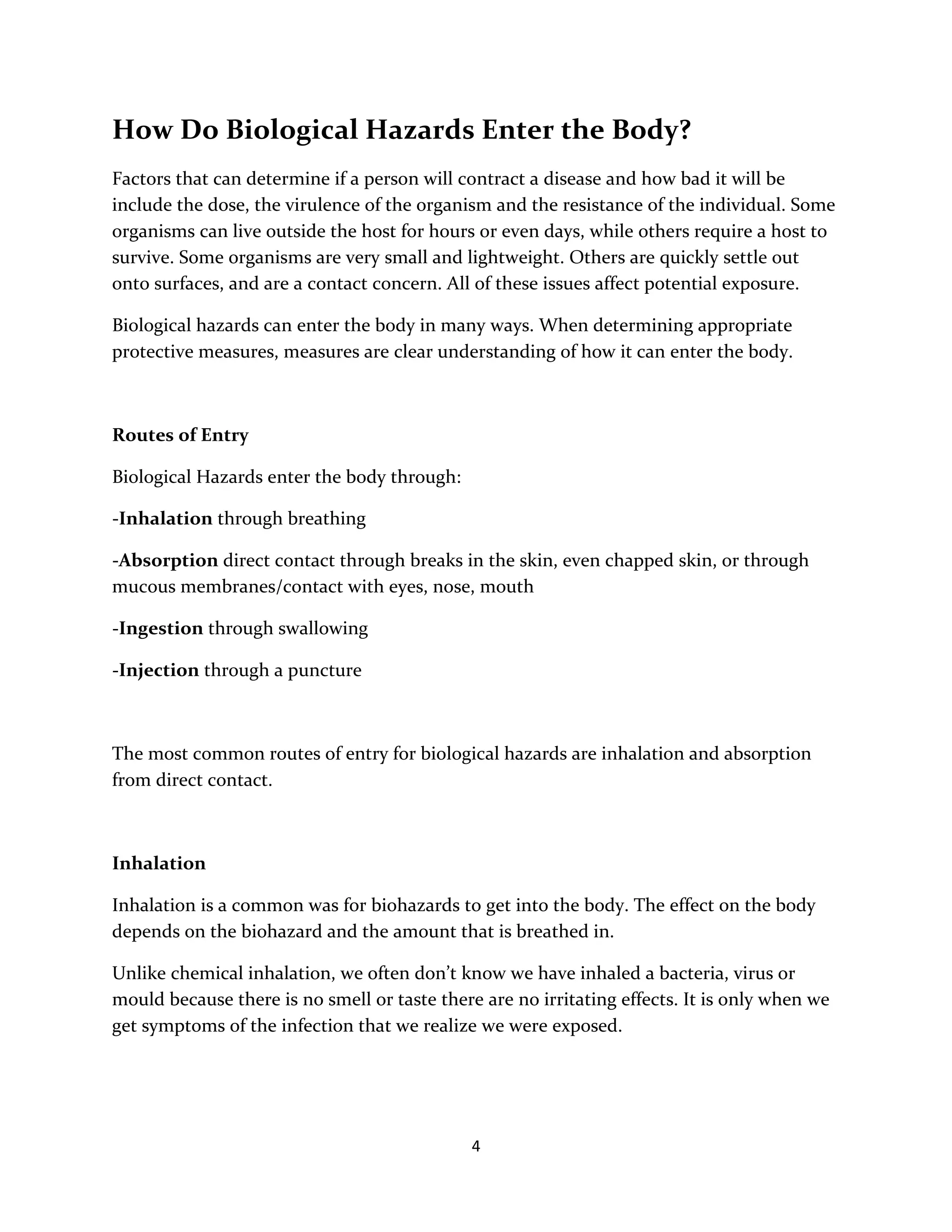 Biological hazards overview | DOCX