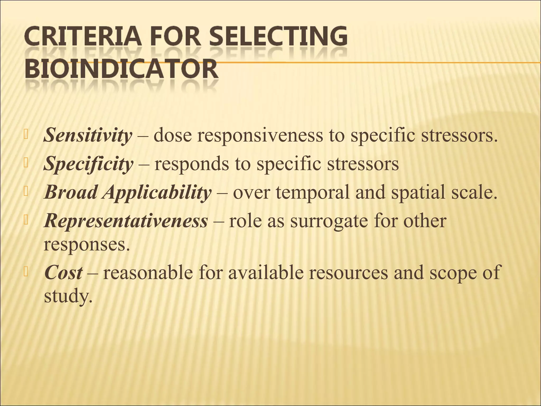 Biological indicators and accumulators | PPT