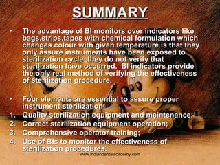Biological indicators for /certified fixed orthodontic courses by ...