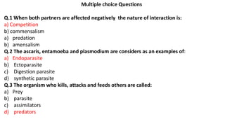 Biological interactions | PPTX