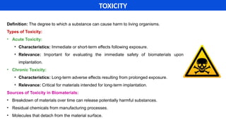 Biological interactions with materials - Nanobiotechnology | PPTX