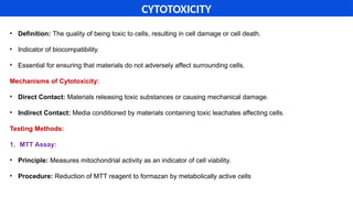Biological interactions with materials - Nanobiotechnology | PPTX