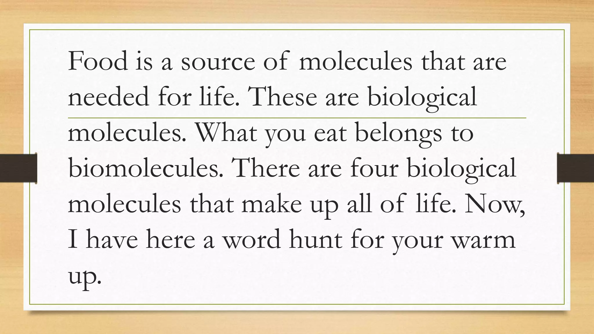 BIOLOGICAL MACROMOLECULARS.pptx