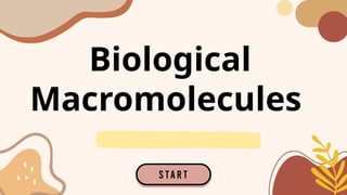 Biological Macromolecules Lesson quarter one | PPTX