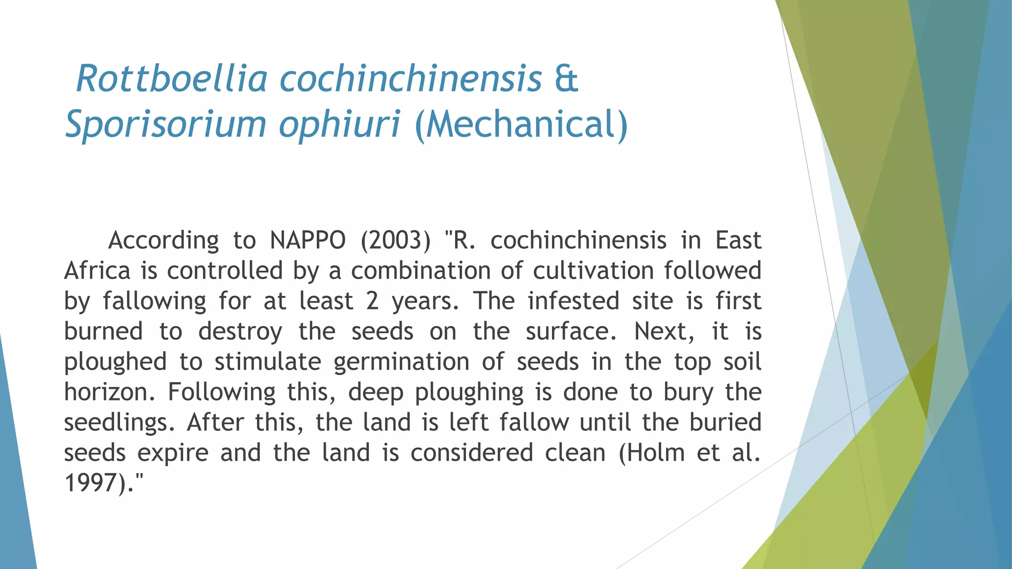 Biological and Cultural Control of Weeds and Nematodes | PPTX