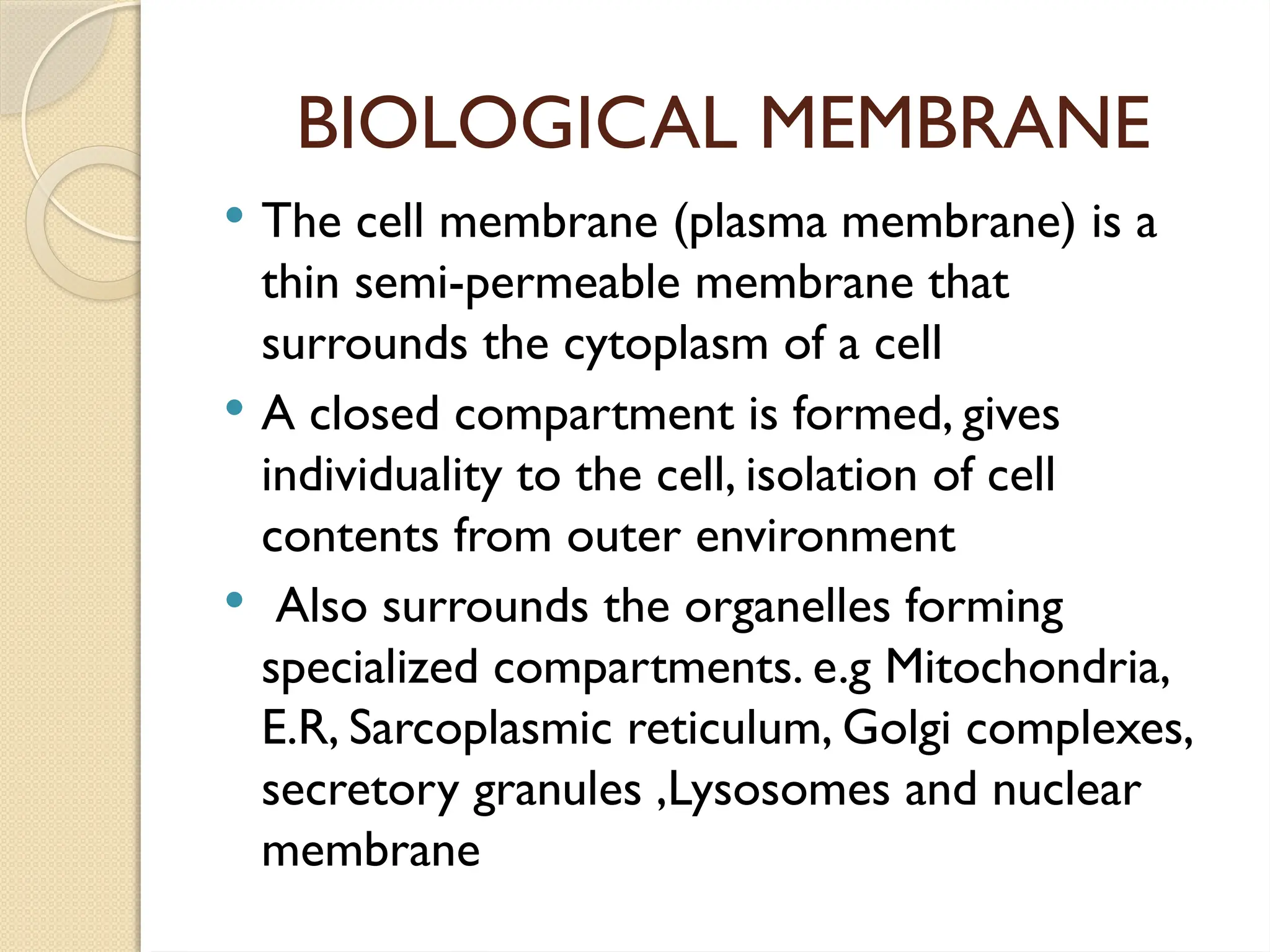 cell membranes and their structure and function | PPTX