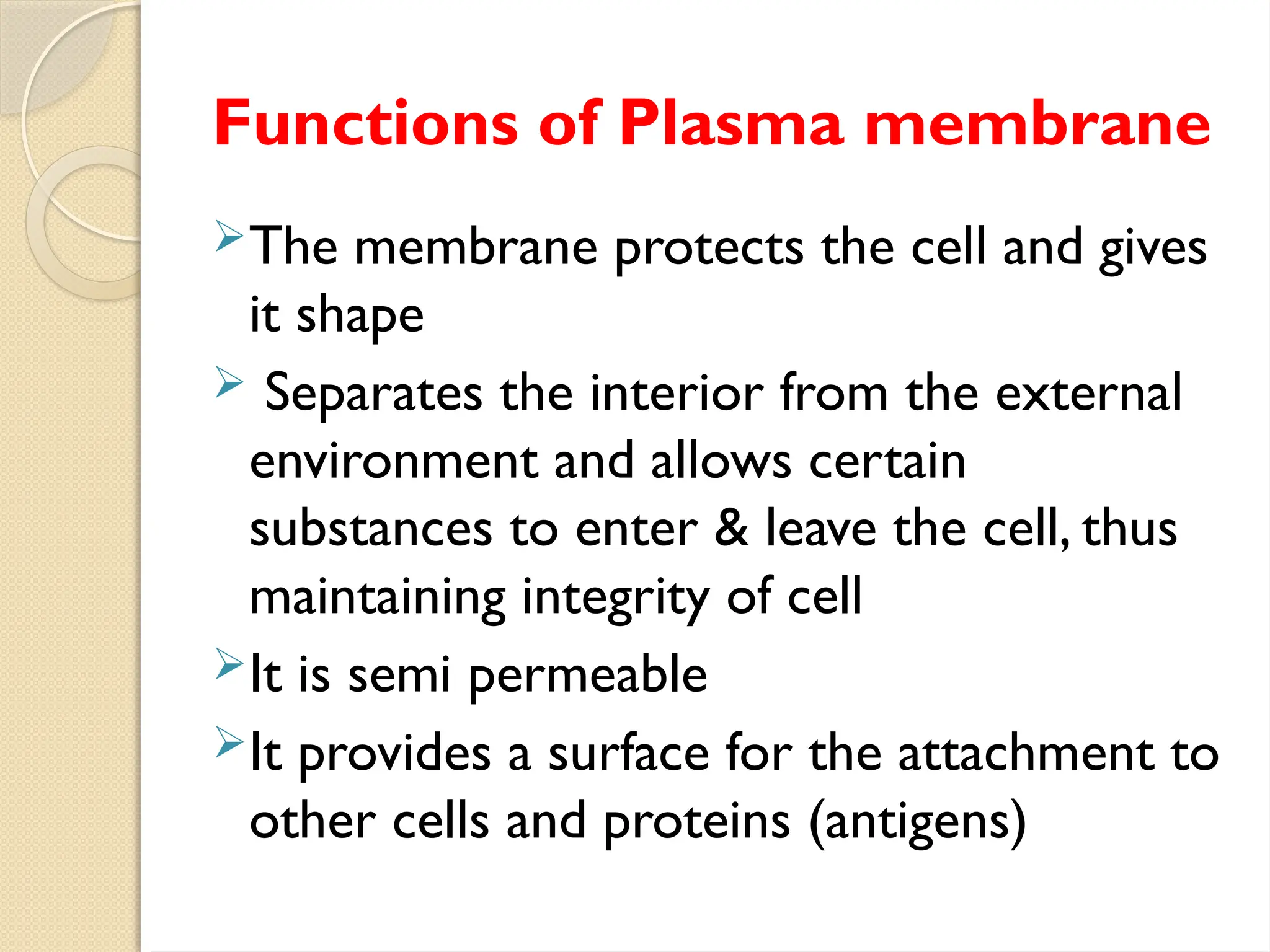 cell membranes and their structure and function | PPTX