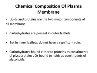 Biological membrane & its chemical composition | PPTX