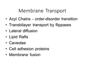 Biological Membranes powerpoint presentaions | PPT
