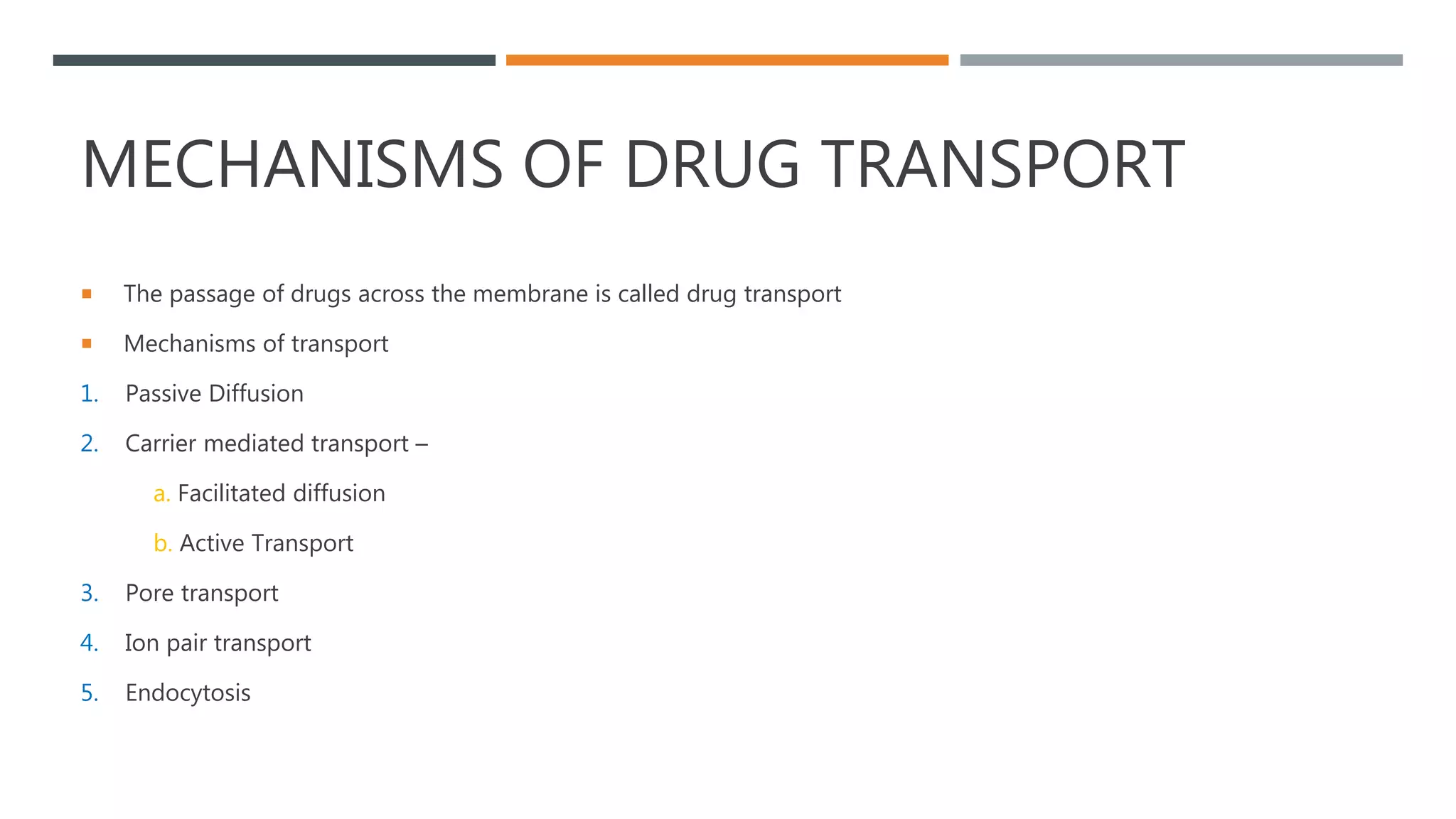 Biological membranes as a barriers to drugs(pH trapping) | PPT