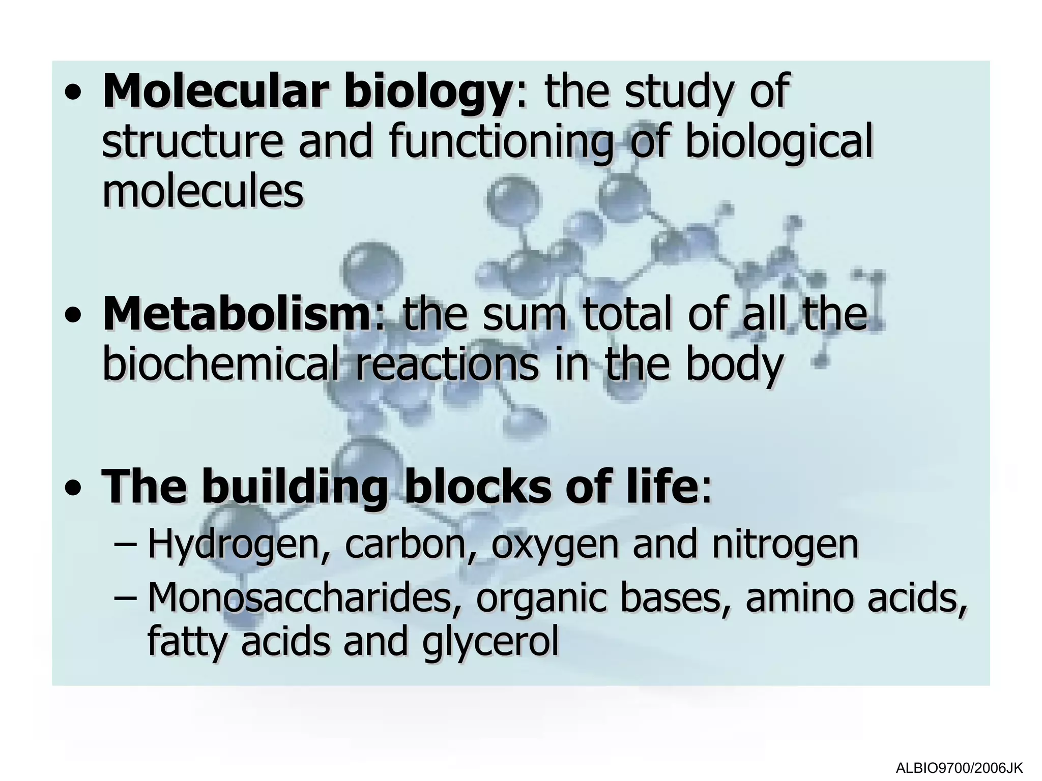 Biological Molecules | PPT