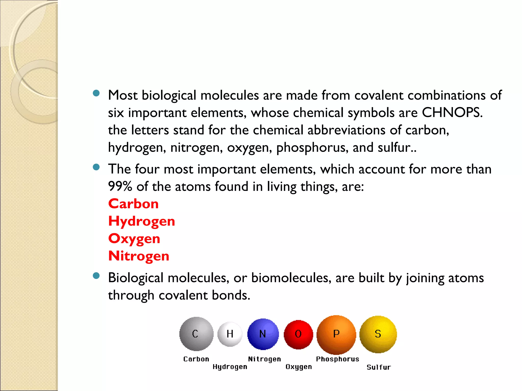 Biological molecules | PPT