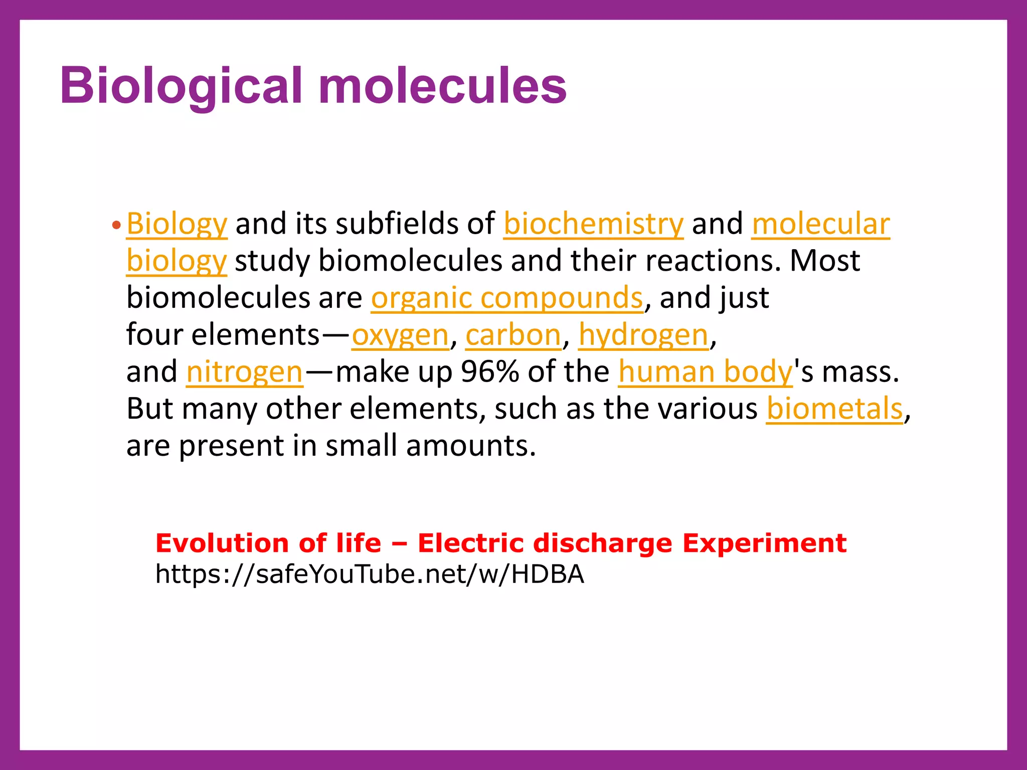 Biological molecules | PDF
