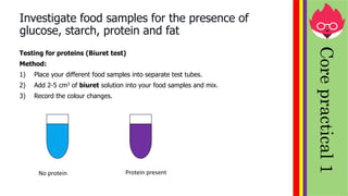 IGCSE Biology Edexcel (9-1) Biological molecules | PPTX