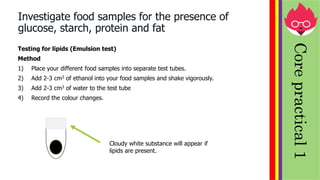 IGCSE Biology Edexcel (9-1) Biological molecules | PPTX