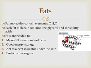 Biological molecules & diet 2018 | PPTX | Chemistry | Science