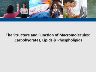 BIOLOGY: BIOLOGICAL MOLECULES (Macro structure and function).pptx