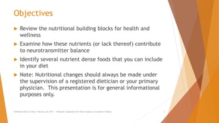 Nutrition and Recovery: Journey to Recovery Series | PPTX