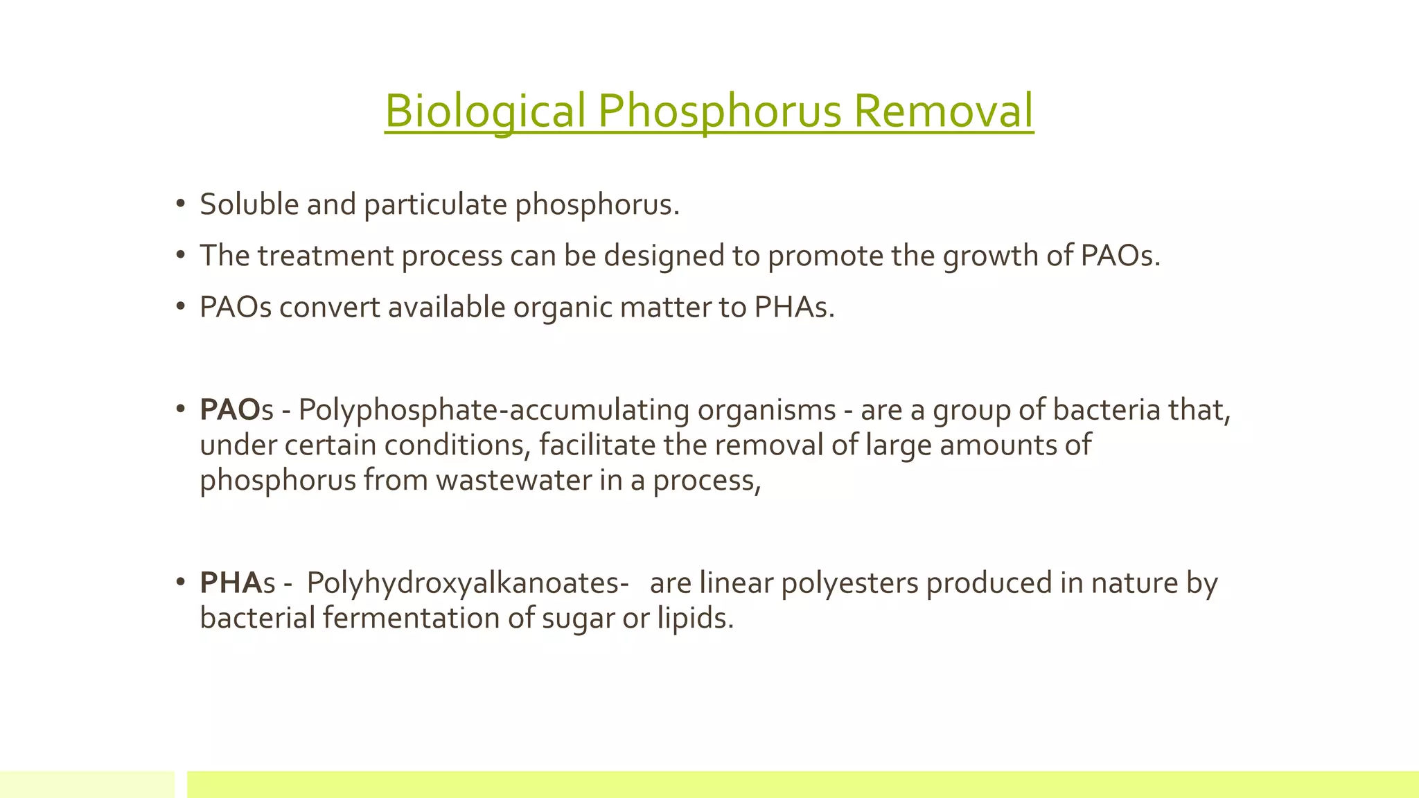 Biological Nutrient Removal (BNR) | PDF