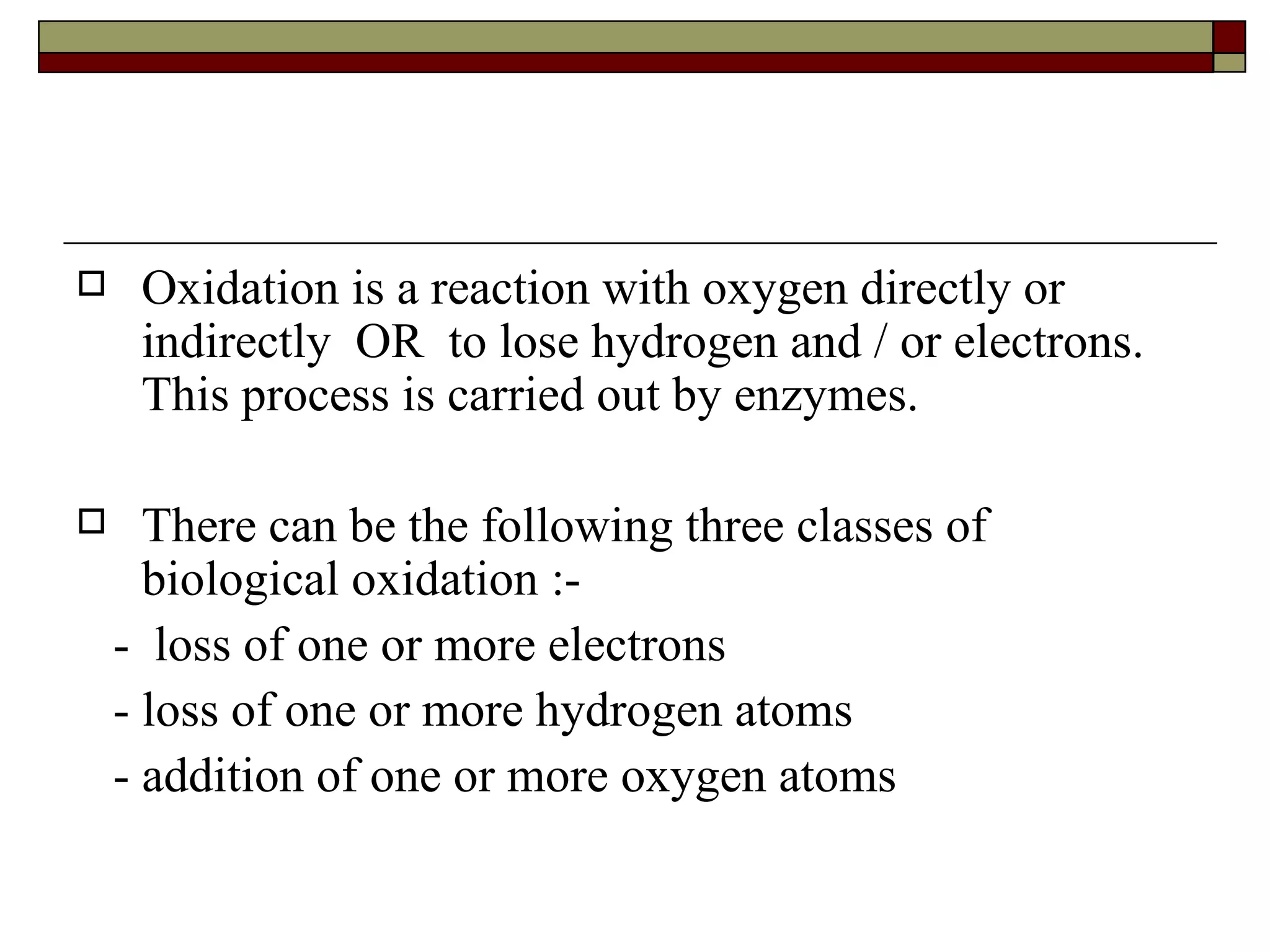 Biological oxidation | PPT
