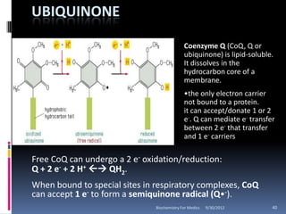 Biological oxidation and oxidative phosphorylation | PPTX