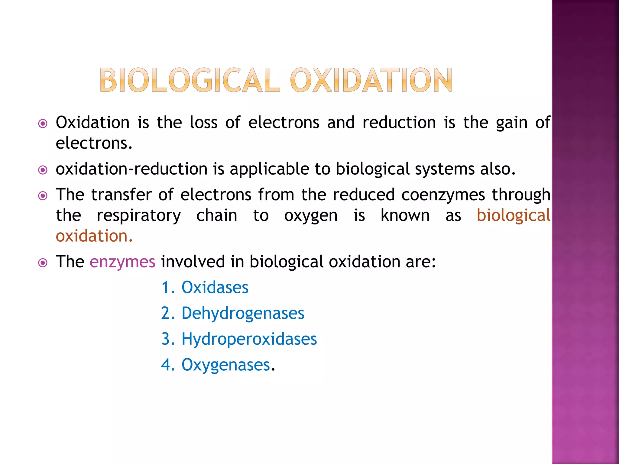 Biological oxidation | PPTX