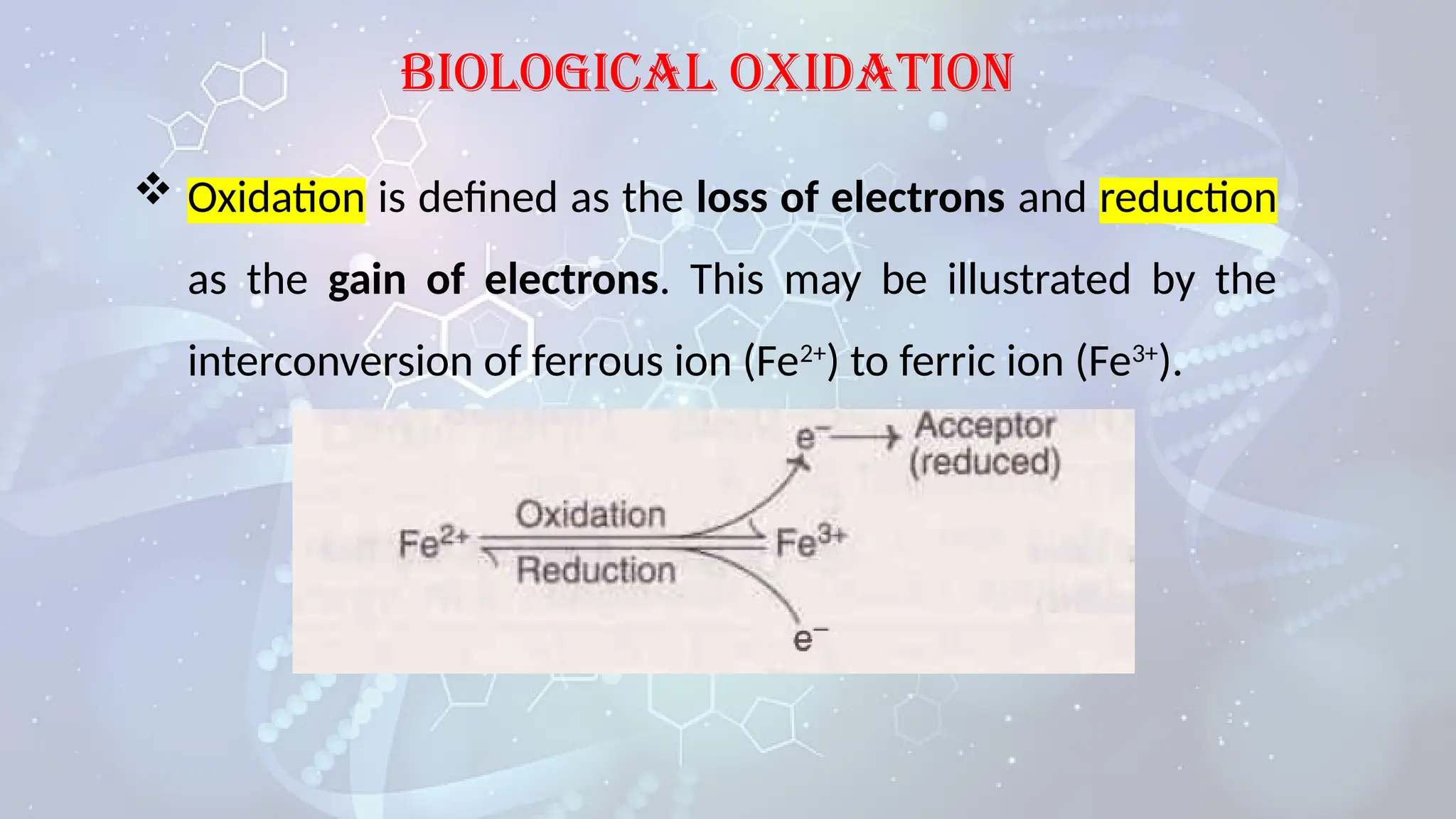 Biological Oxidation and Electron Transport Chain | PPTX