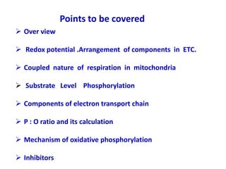 Biological oxidation i | PPTX