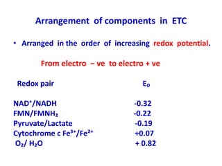 Biological oxidation i | PPTX