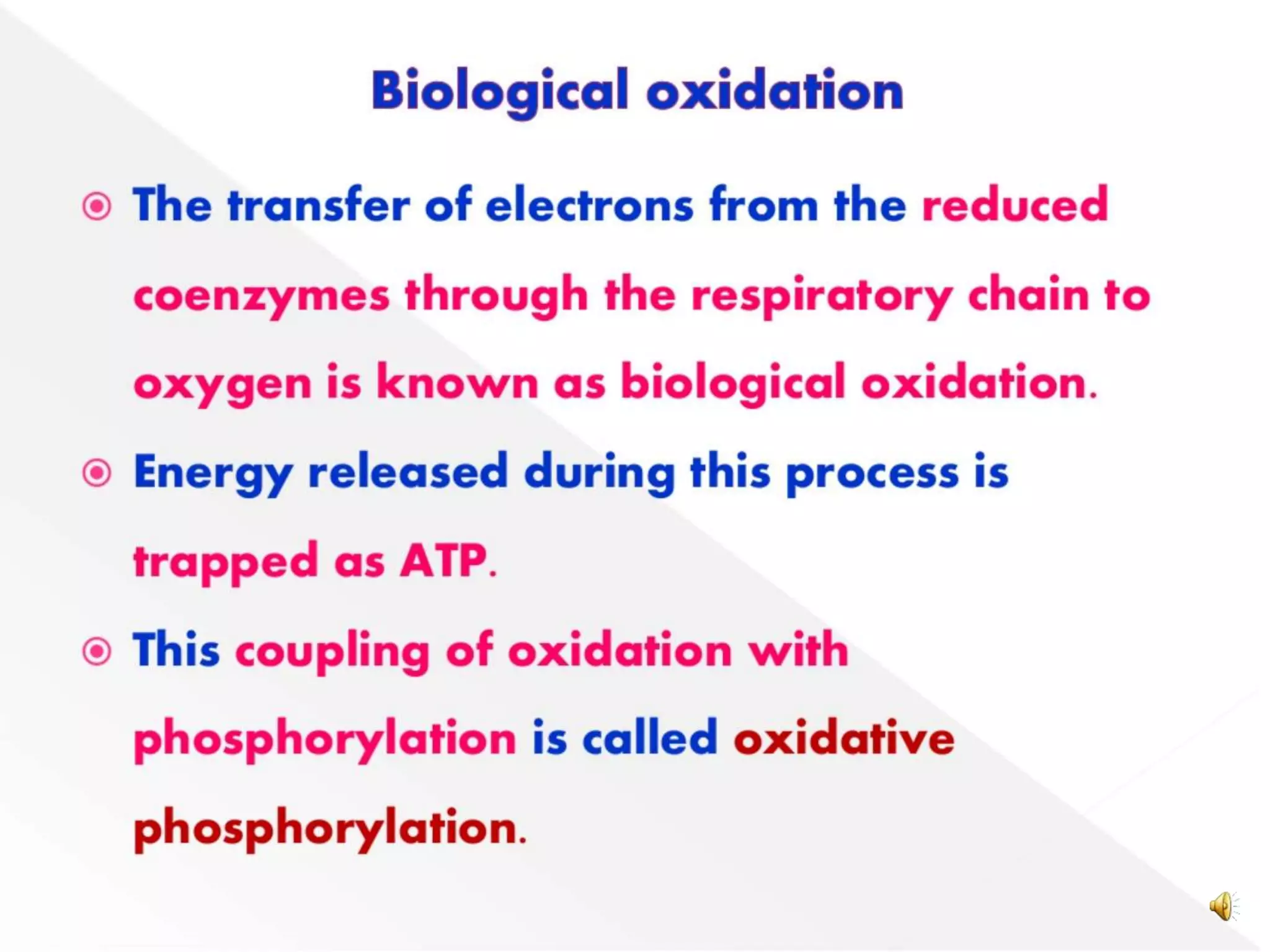 Biological oxidation of ATP synthesis - Part II | PPT