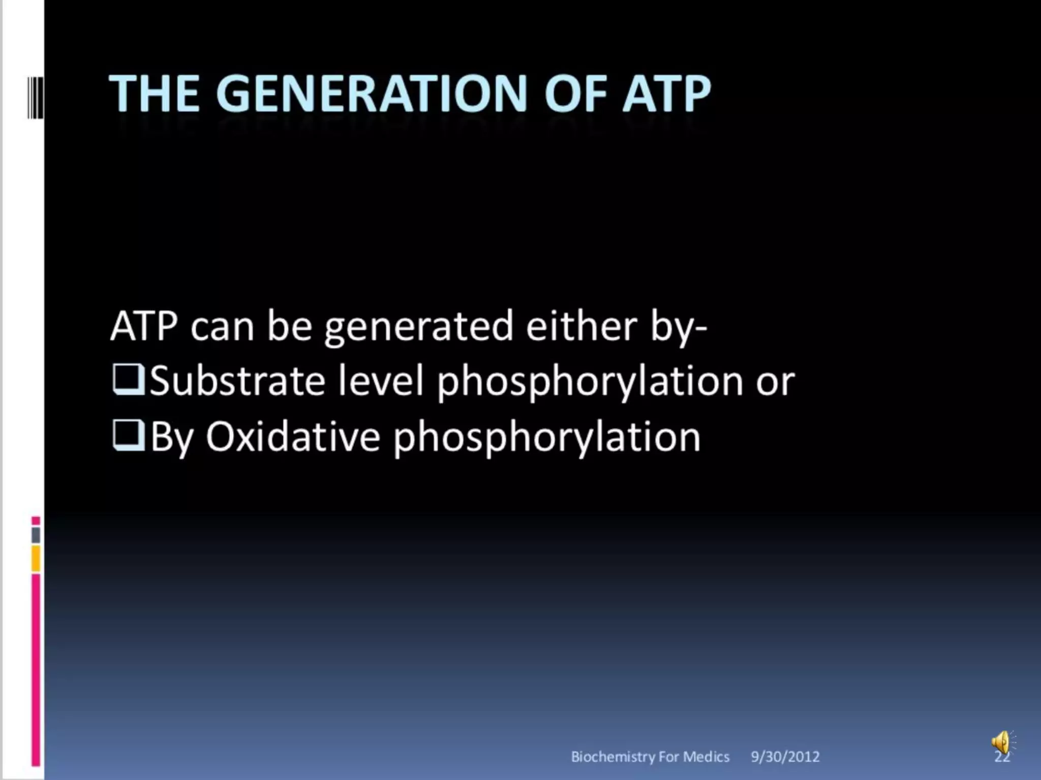 Biological oxidation of ATP synthesis - Part II | PPT