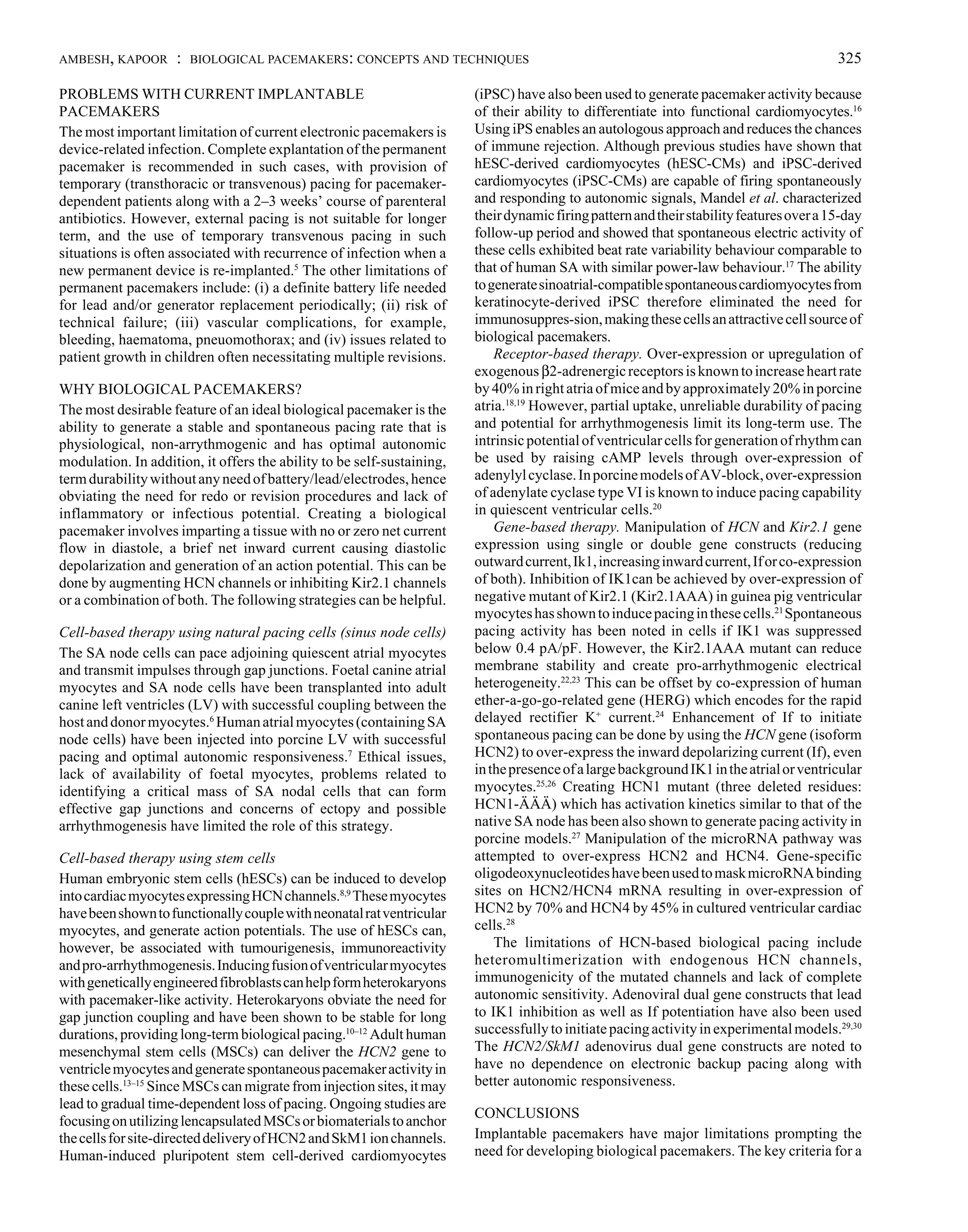 Biological pacemakers | PDF