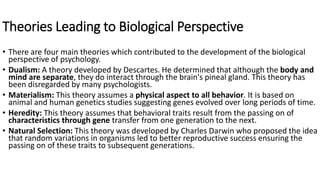 Biological perspective | PPTX