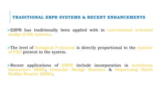 Biological phosphorus removal for waste water treatment | PPTX
