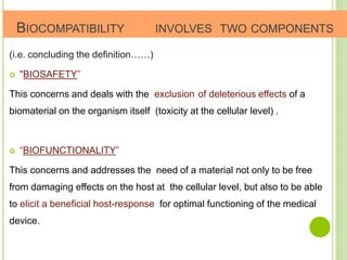 Biological, physical and chemical properties of dental materials. | PPTX