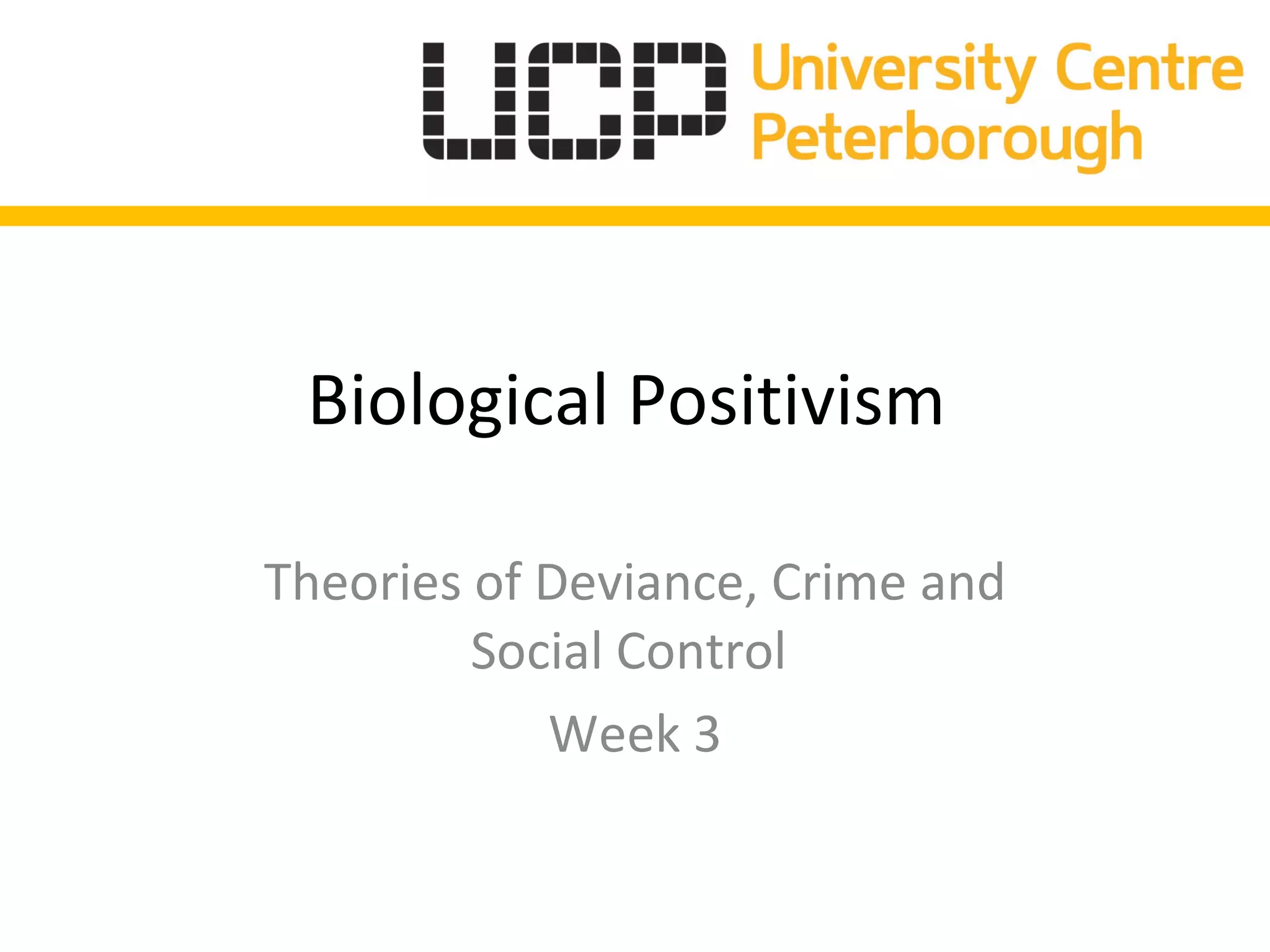 Biological Positivism2 | PPT | Crime & Harmful Acts to Individuals, Society & Human Right ...