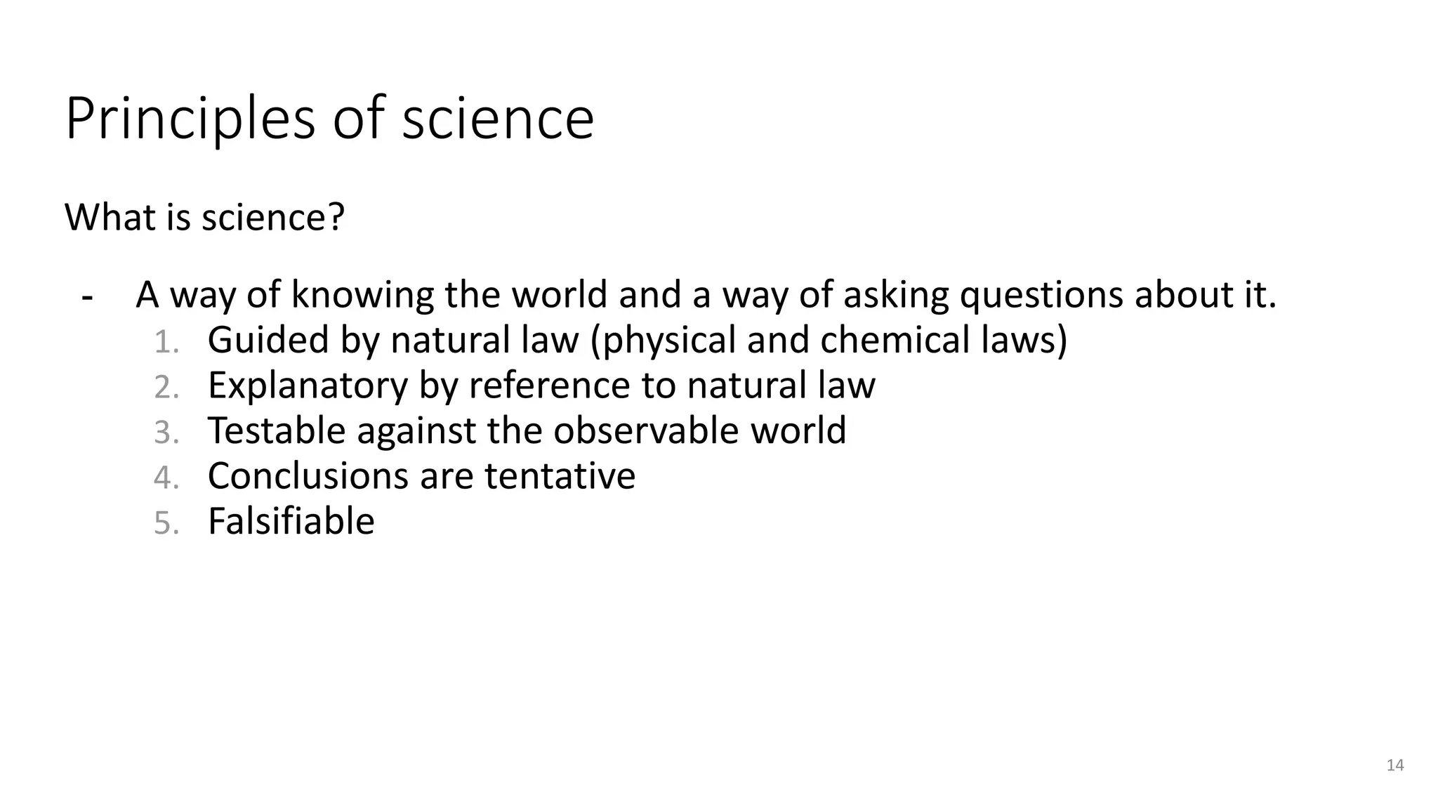 Biological Principles and the Science of Zoology Presentation | PPTX