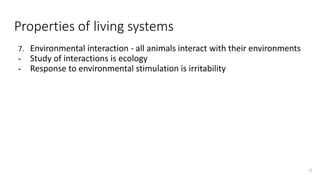 Biological Principles and the Science of Zoology Presentation | PPTX